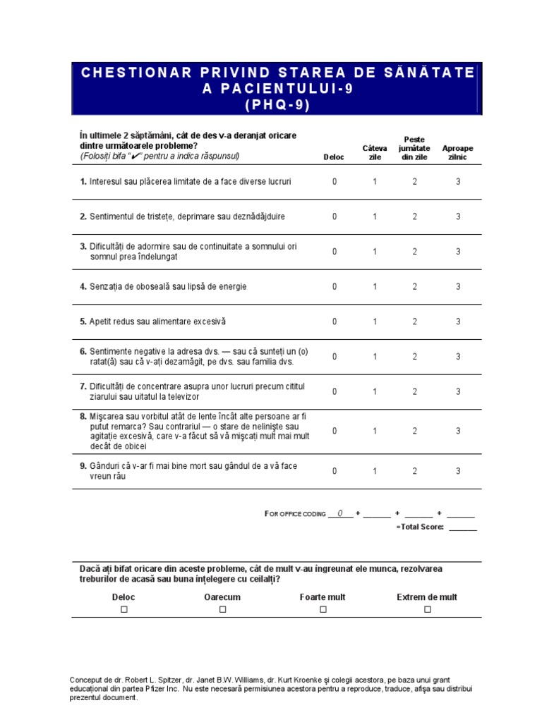 PHQ9_Romanian for Romania.pdf