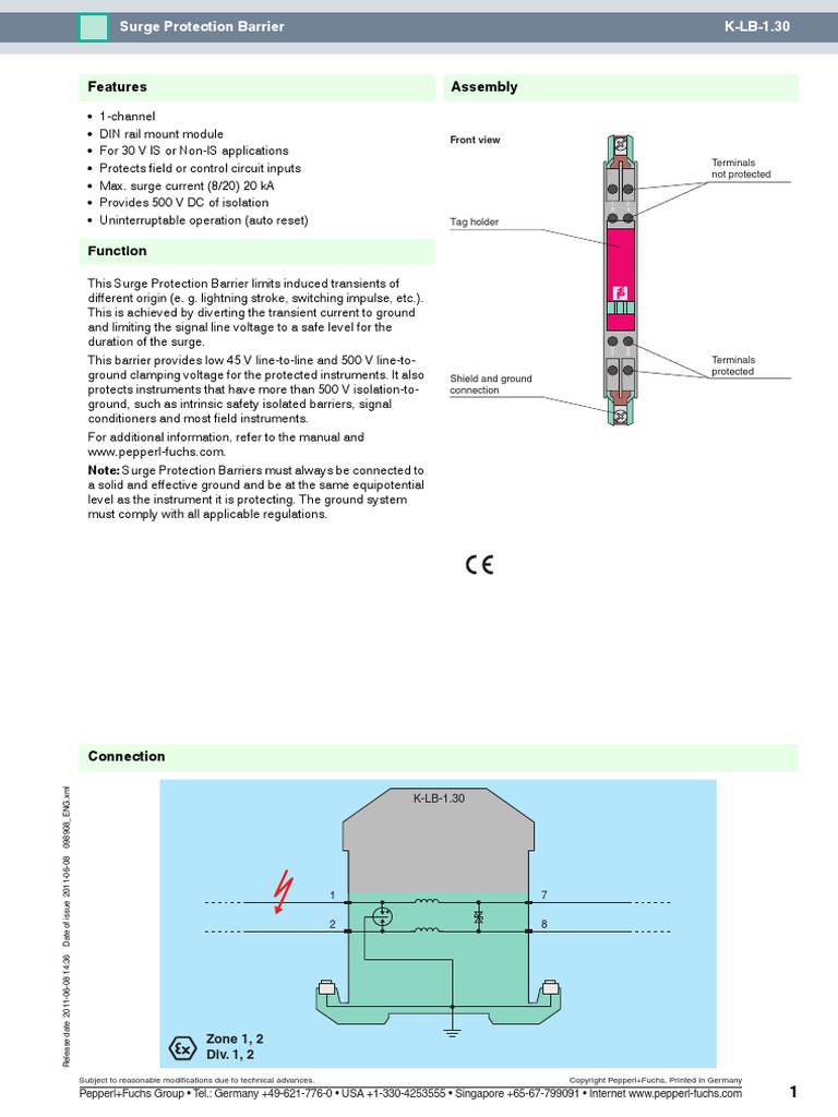 K-LB-1.30 SPD | PDF | Electronic Engineering | Electrical Equipment