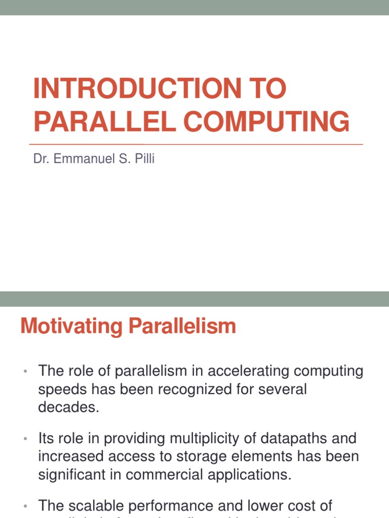 11 Introduction To Parallel Computing Pdf Parallel Computing Mathematical Optimization