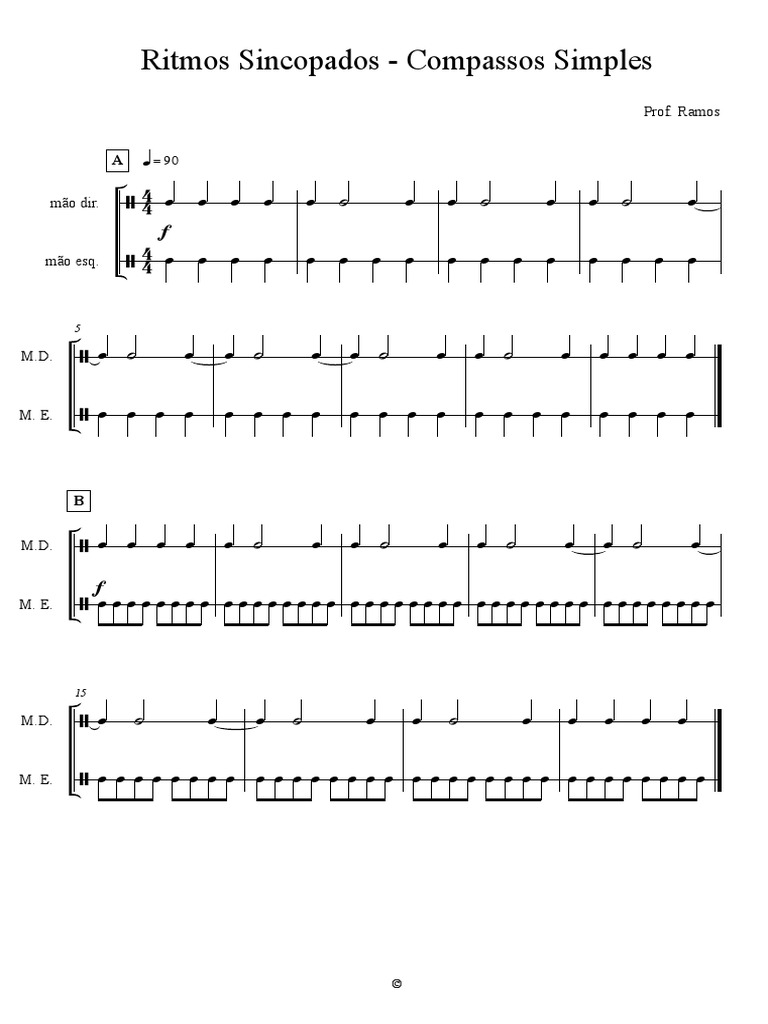 Ritmos Sincopados | PDF