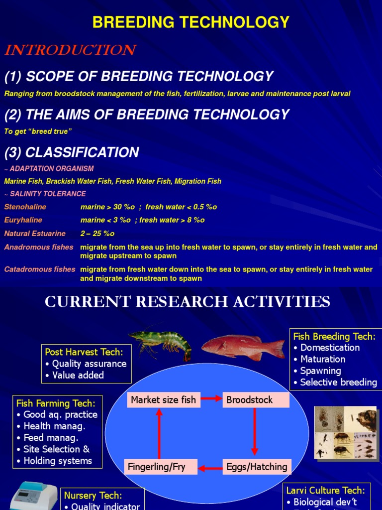 Breeding Technology: (1) Scope of Breeding Technology (2) The Aims of ...