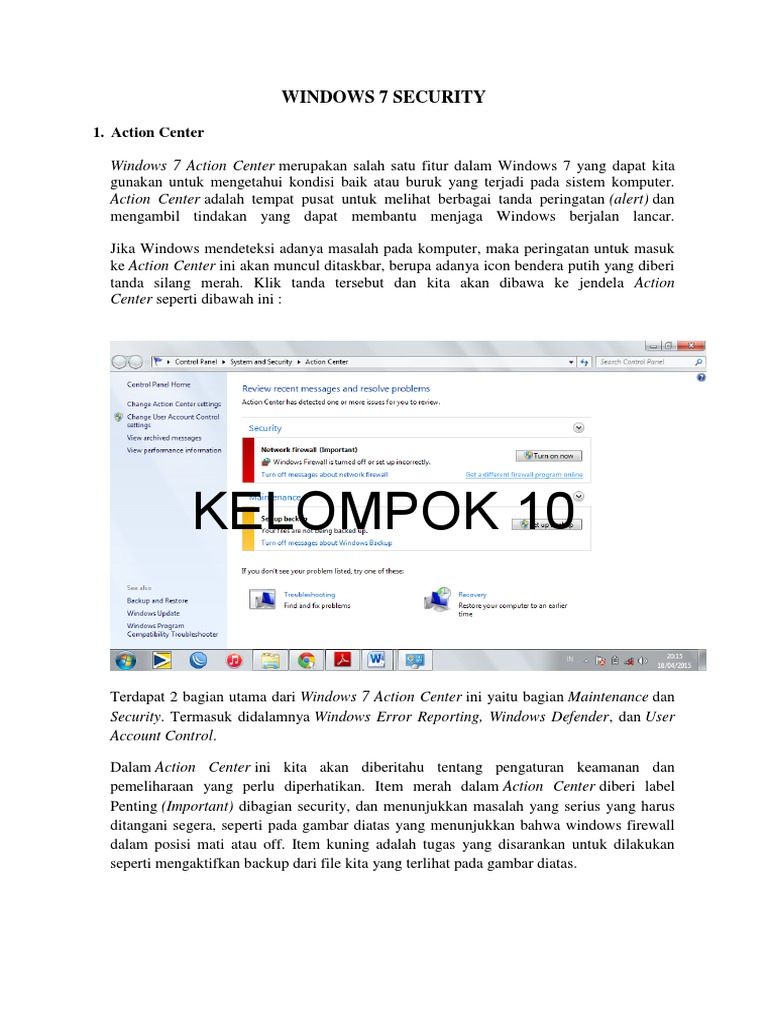 Windows 7 Security | PDF