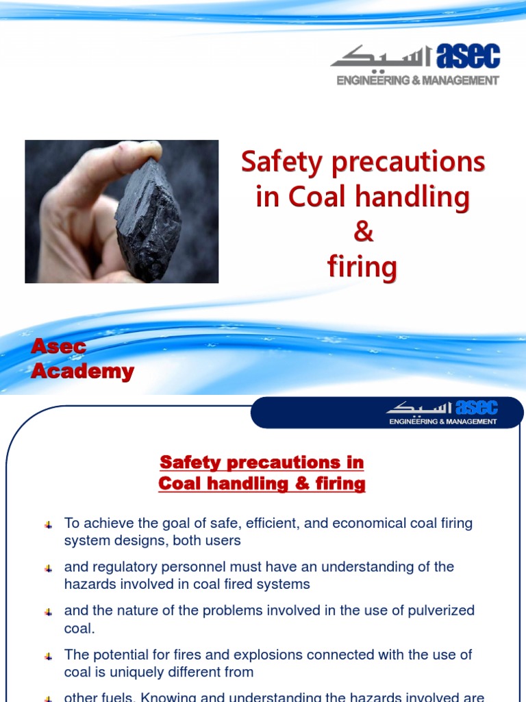 Safety Precautions in Coal Handling and Firing | PDF | Combustion | Coal