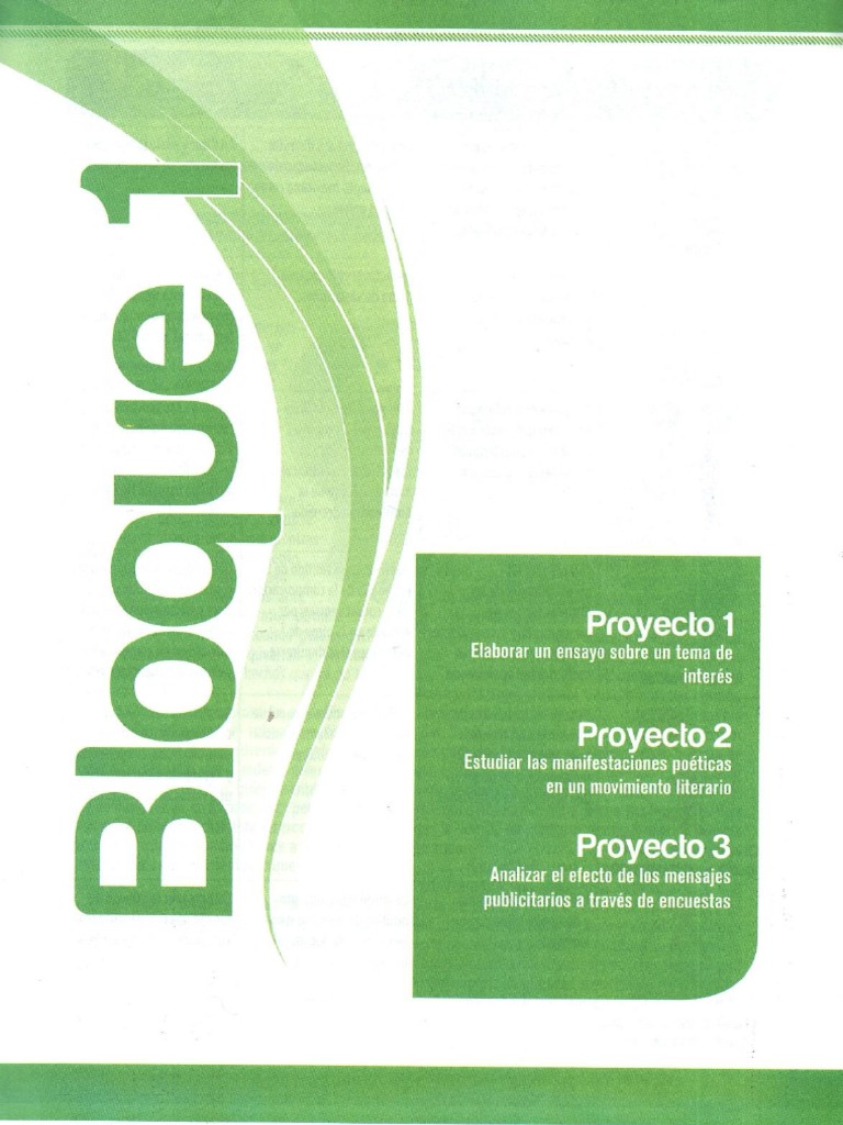 Español 3 Bloques 1 y 2 | PDF