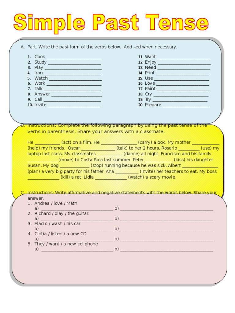 Past Simple Regular Verbs | PDF | Languages | Language Arts & Discipline