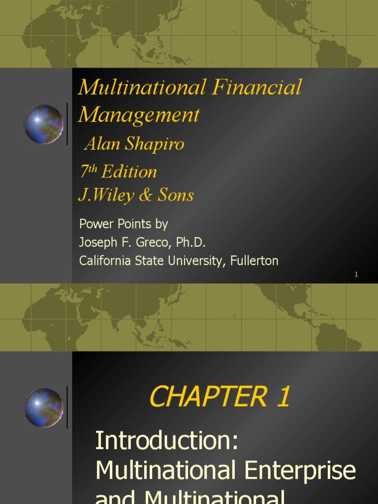 Multinational Financial Management: Alan Shapiro 7 Edition J.Wiley & Sons | Download Free PDF ...