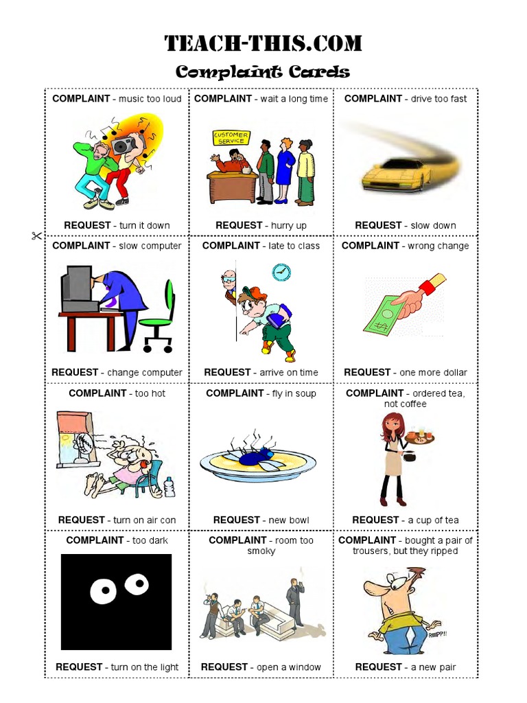 Complaint Cards | PDF | Waiting Staff | Complaint