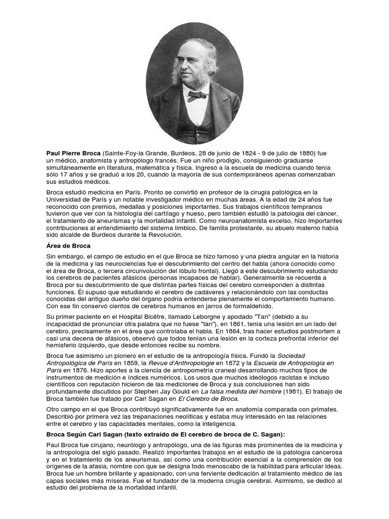 Paul Broca, Francis Galton, Alfred Binet, Lewis Terman | PDF ...