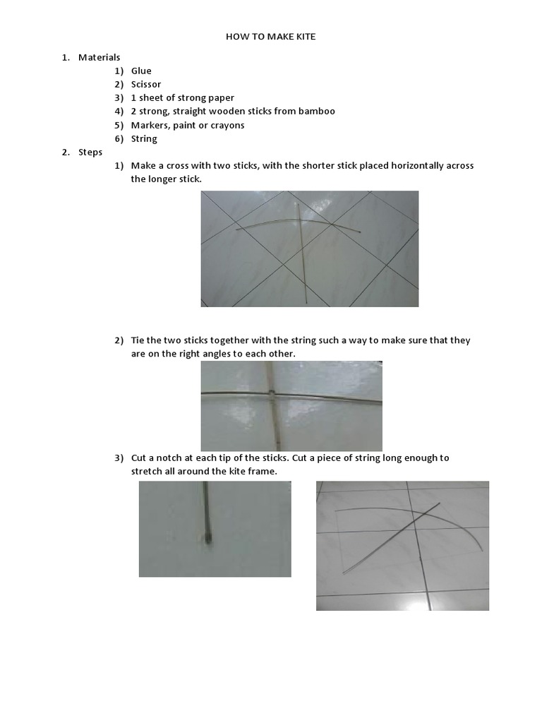 Procedure Text How To Make Kite | PDF | Science & Mathematics