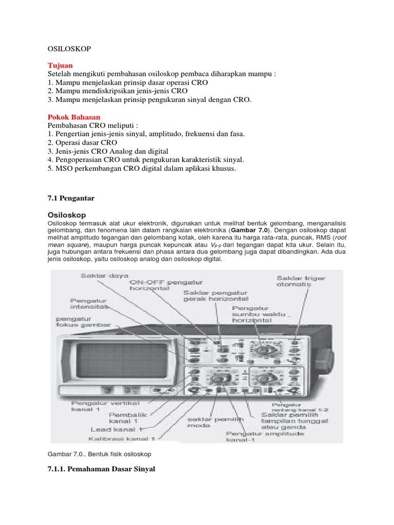 Analisis OSILOSKOP | PDF