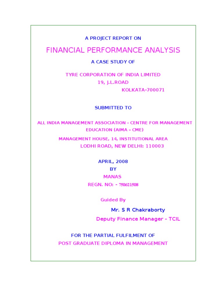Sample Project Report | PDF | Earnings Per Share | Balance Sheet