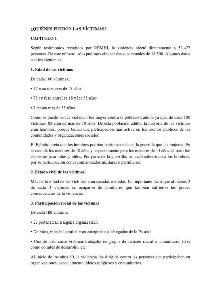 Resumen Del Remhi CaPITULO 4 | PDF | Guatemala | Militar