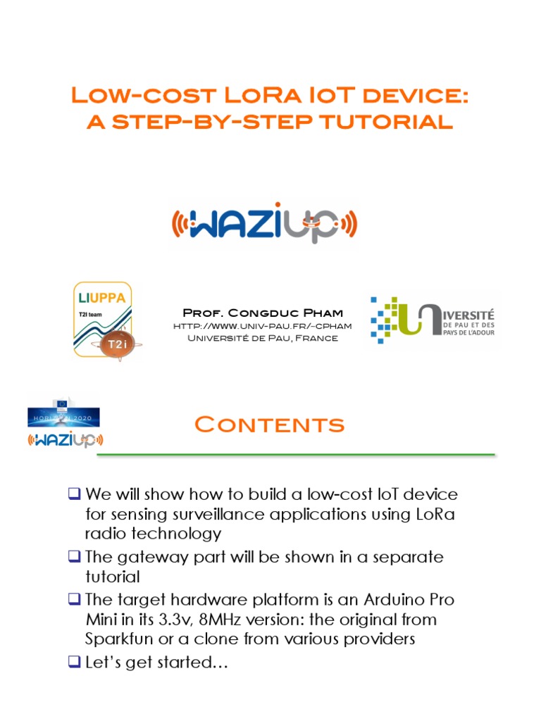 Low Cost LoRa IoT Step by Step | PDF | Sensor | Encryption