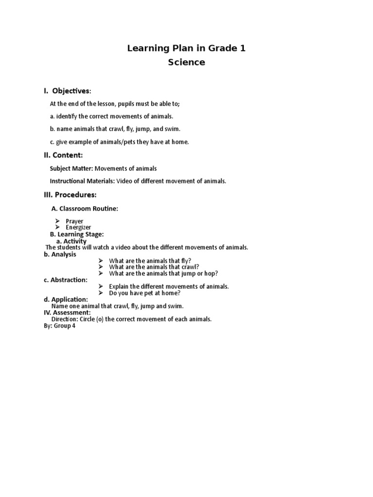 Learning Plan 1 | PDF | Language Arts & Discipline