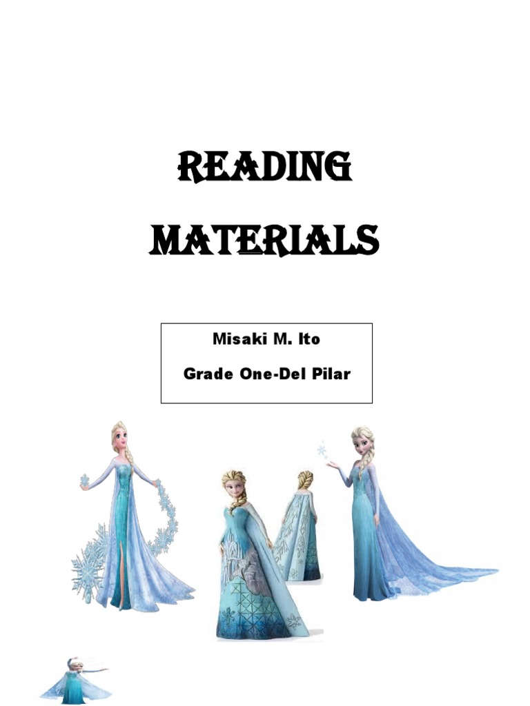 Reading Materials: Misaki M. Ito Grade One-Del Pilar | PDF