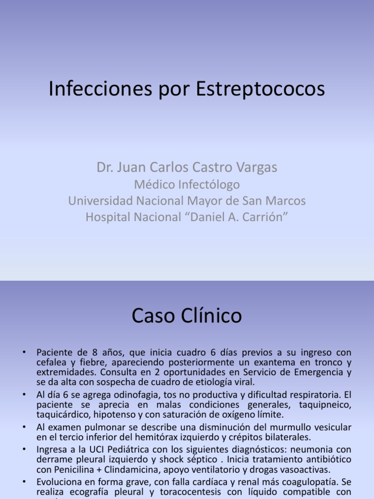 Infecciones Por Estreptococos | Estreptococo | Neumonía