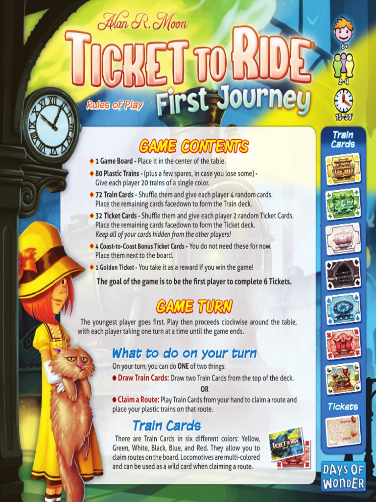 Ticket To Ride Rules | PDF | Gaming | Leisure Activities