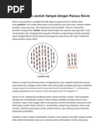 Cara Perhitungan Rumus Slovin Besar Sampel Minimal | PDF | Metode ...