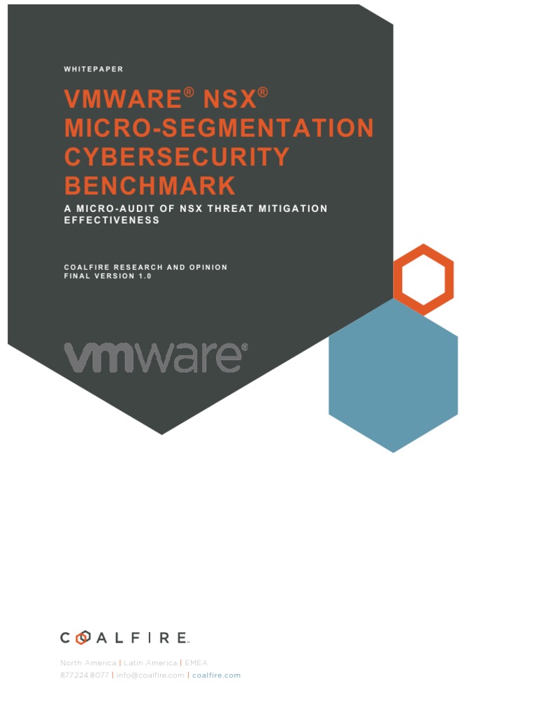 VMware NSX Micro-Segmentation Benchmark Final v1.0 | PDF | Desktop Virtualization | Firewall ...
