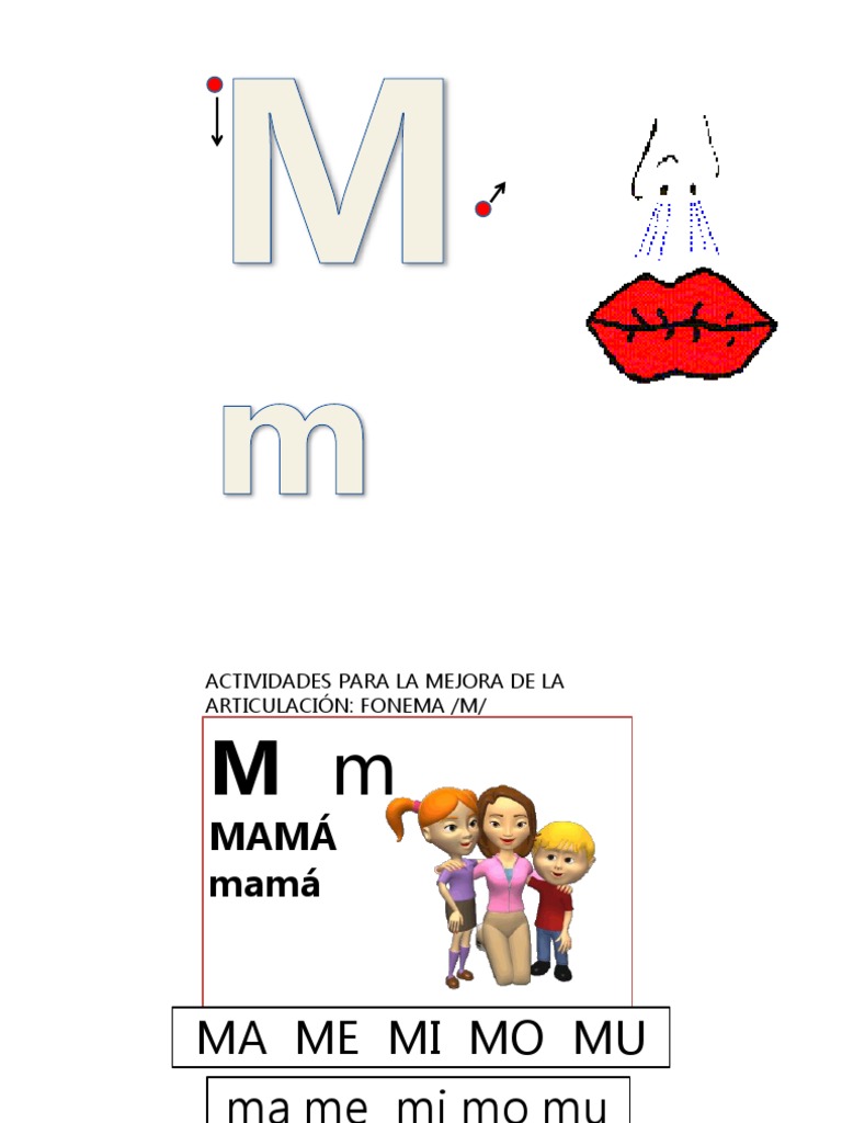fonema M.ppt | Lingüística | Ortografía