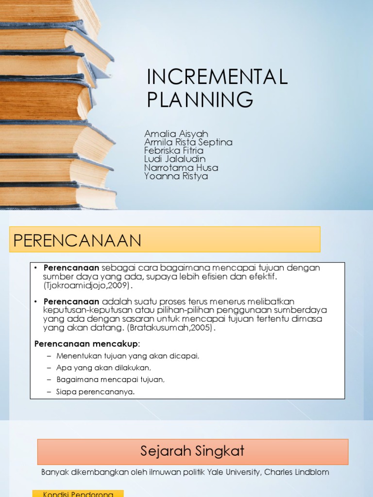 Teori Incremental Planning Edit | PDF | Karier & Perkembangan | Seni