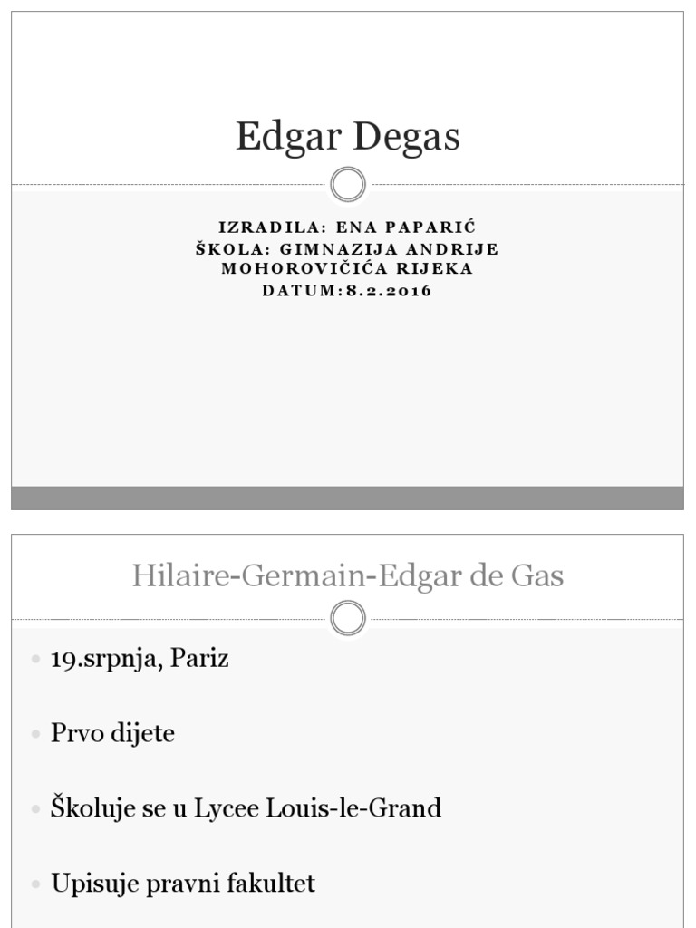 Edgar Degas | PDF