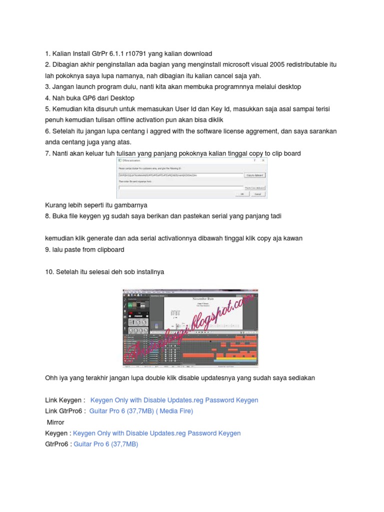 Cara Menginstal Guiar Pro 6 | PDF