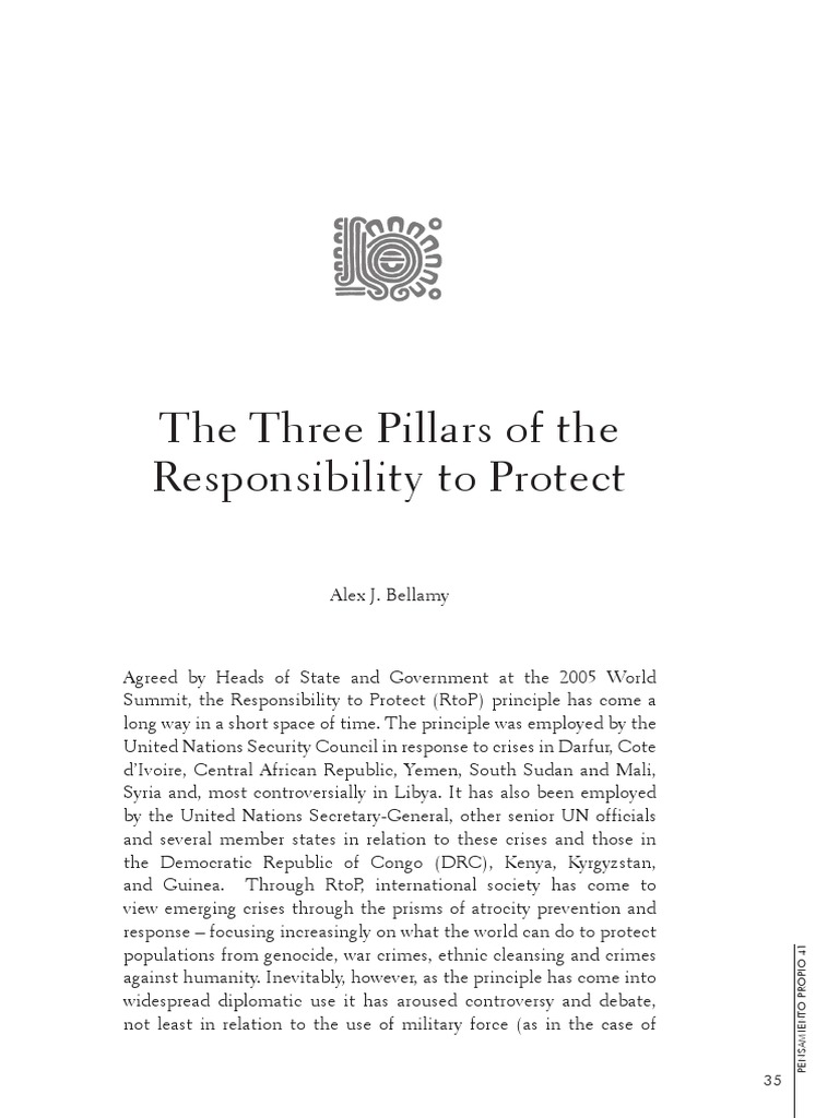 11 the 3 Pillars of r2p | Responsibility To Protect | United Nations