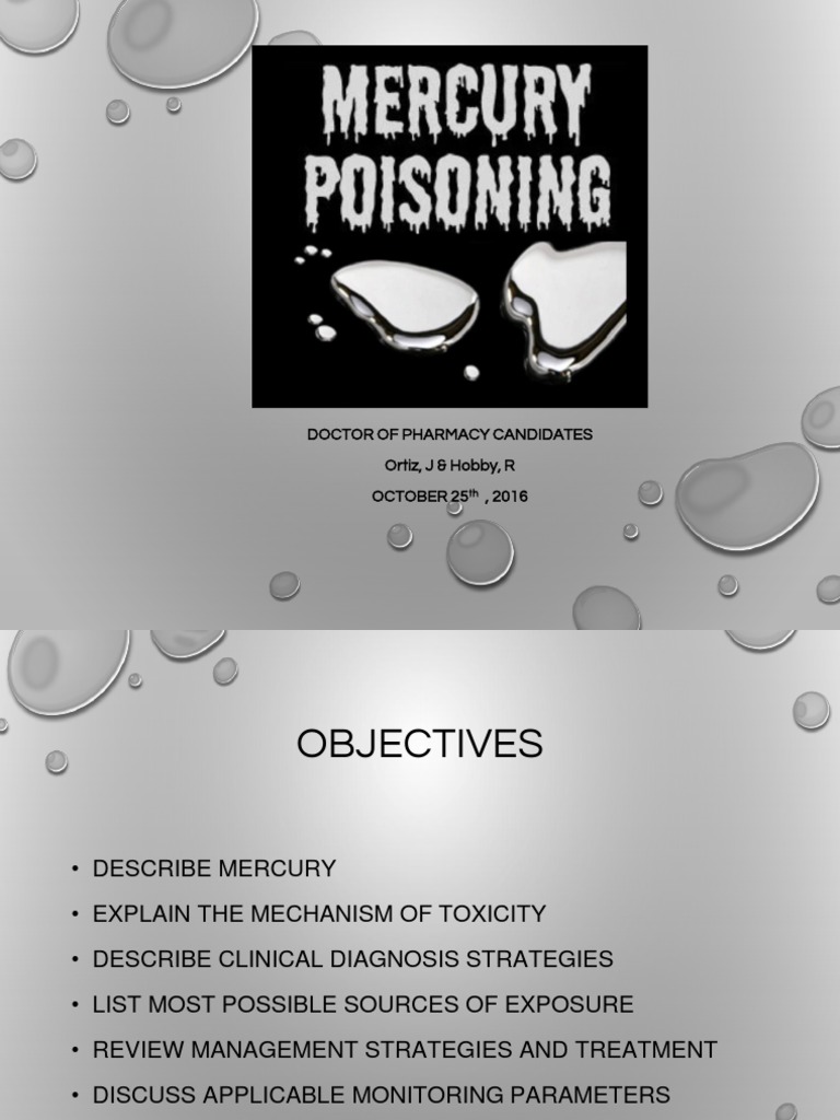 Mercury Poisoning J | PDF | Mercury (Element) | Toxicity