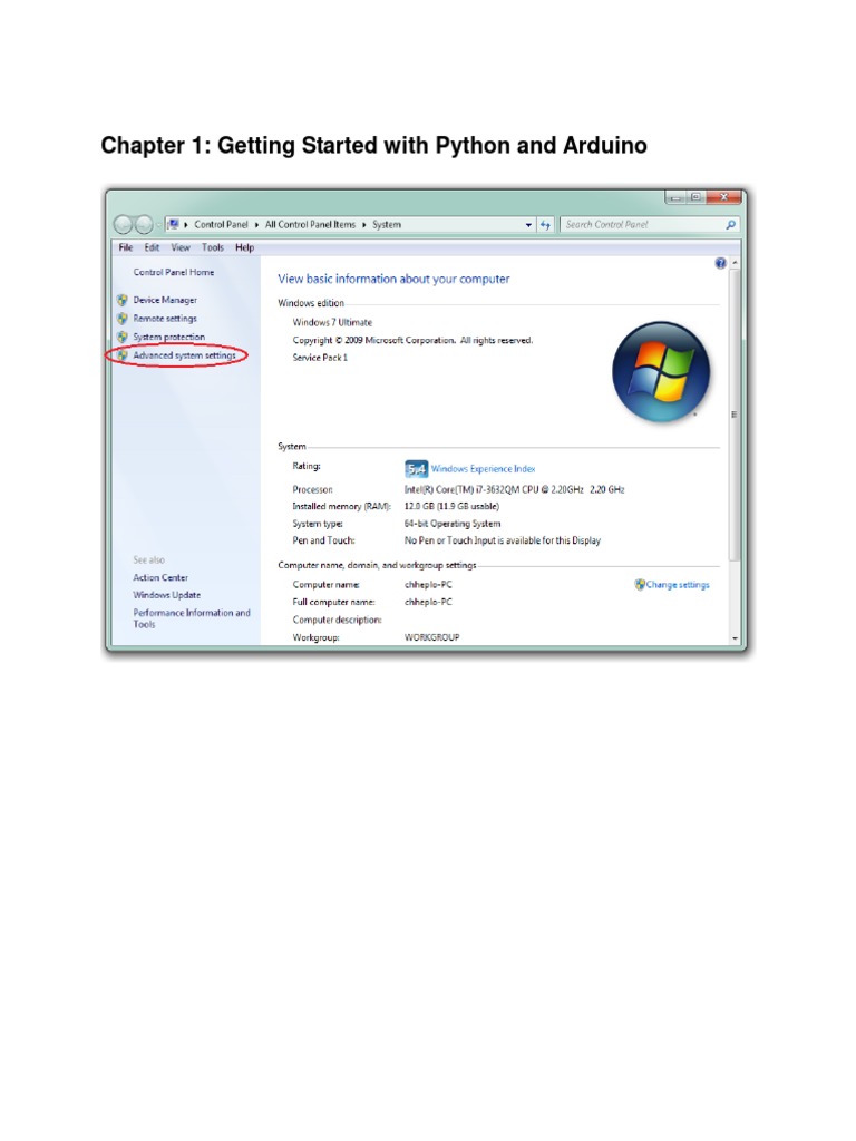 Chapter 1: Getting Started With Python and Arduino | PDF | Information ...