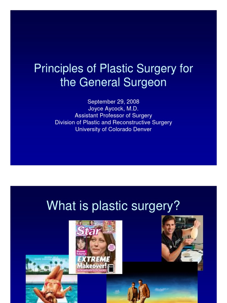 Principles of Plastic Surgery For | PDF | Wound Healing | Healing