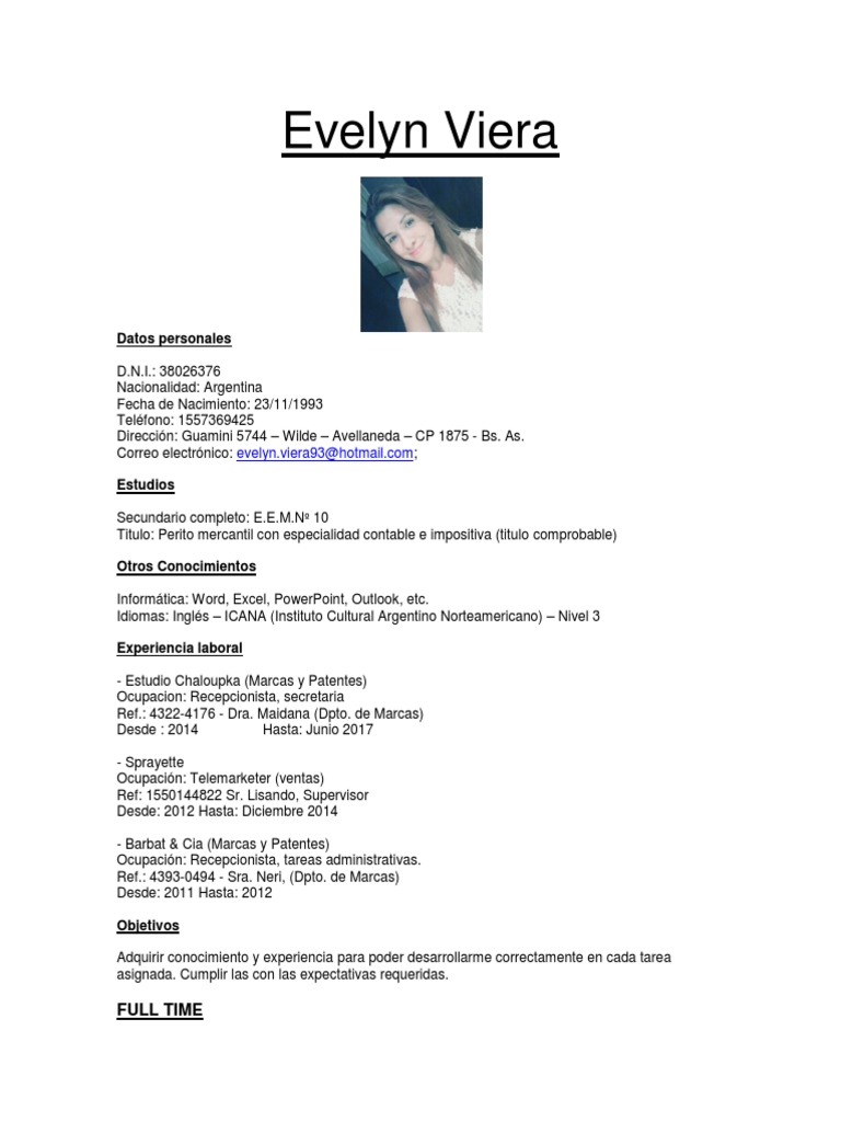 CV Evelyn - pdf-1 2 | PDF