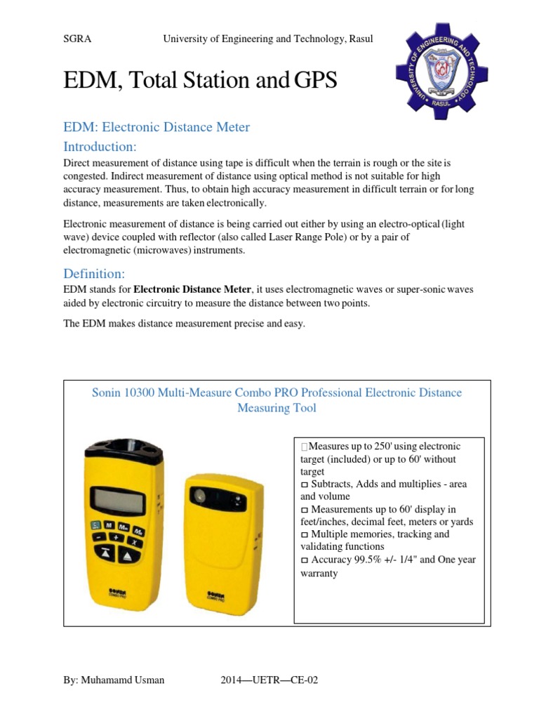 Electronic Distance Meters: A Revolution in Surveying Technology | PDF ...