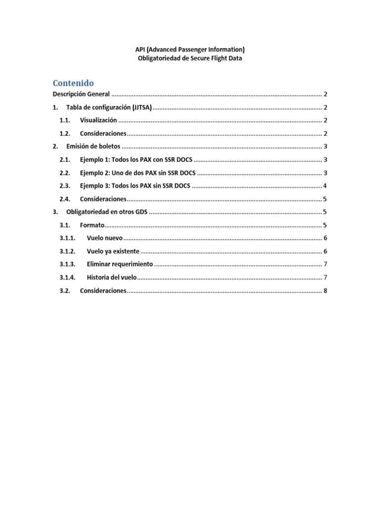 Secure Flight Data Obligatorio - v7 | PDF | Industrias | Compañías de ...