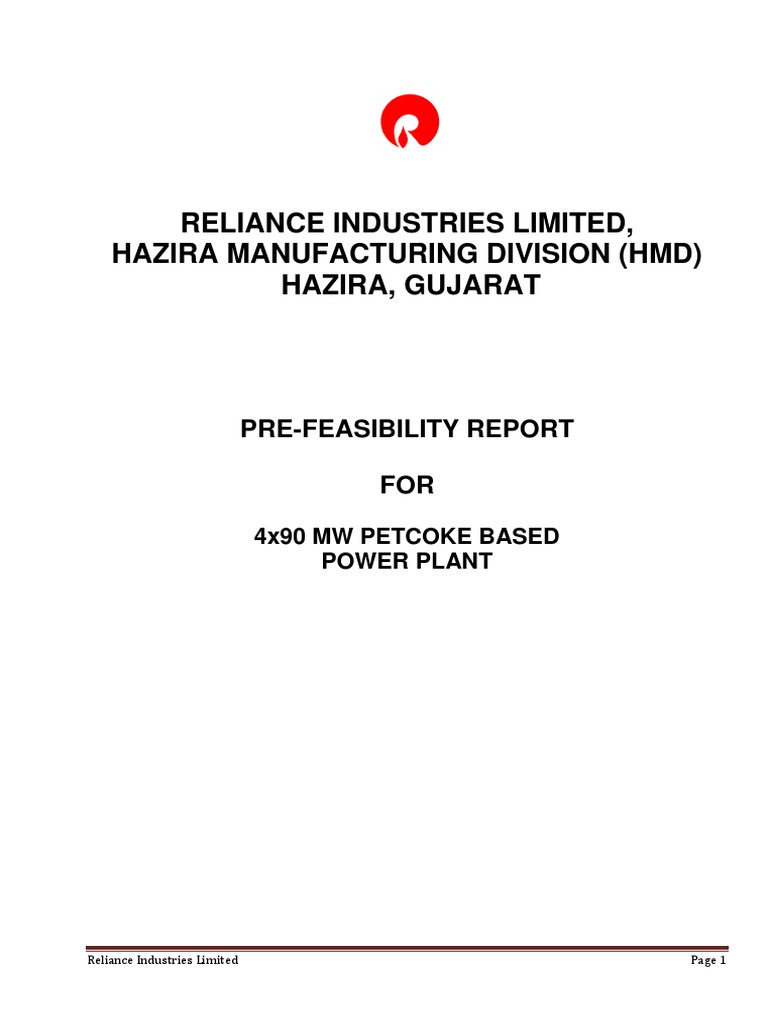 Reliance Industries Limited, Hazira Manufacturing Division (HMD) Hazira ...