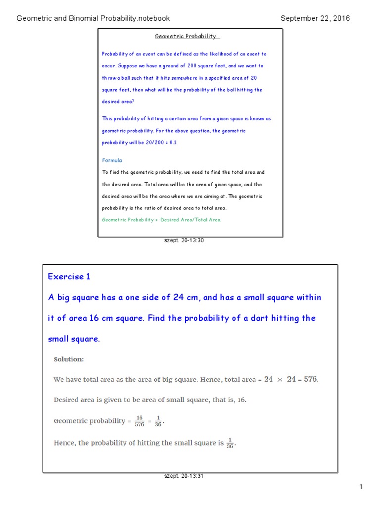 Geometric and Binomial Probability | PDF | Probability | Probability ...