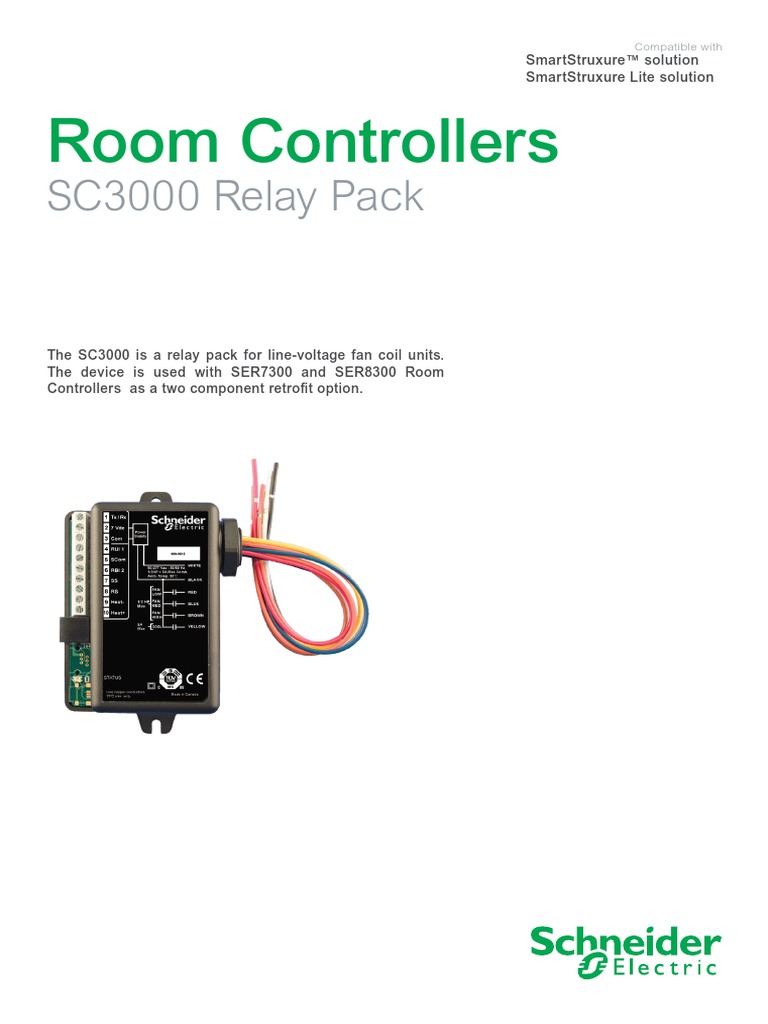 SC3000 Line Voltage Fan Coil Relay Pack - Specification Sheet PDF | PDF ...