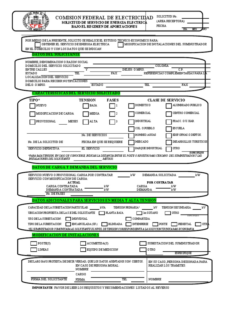 Formato Cfe PDF | PDF