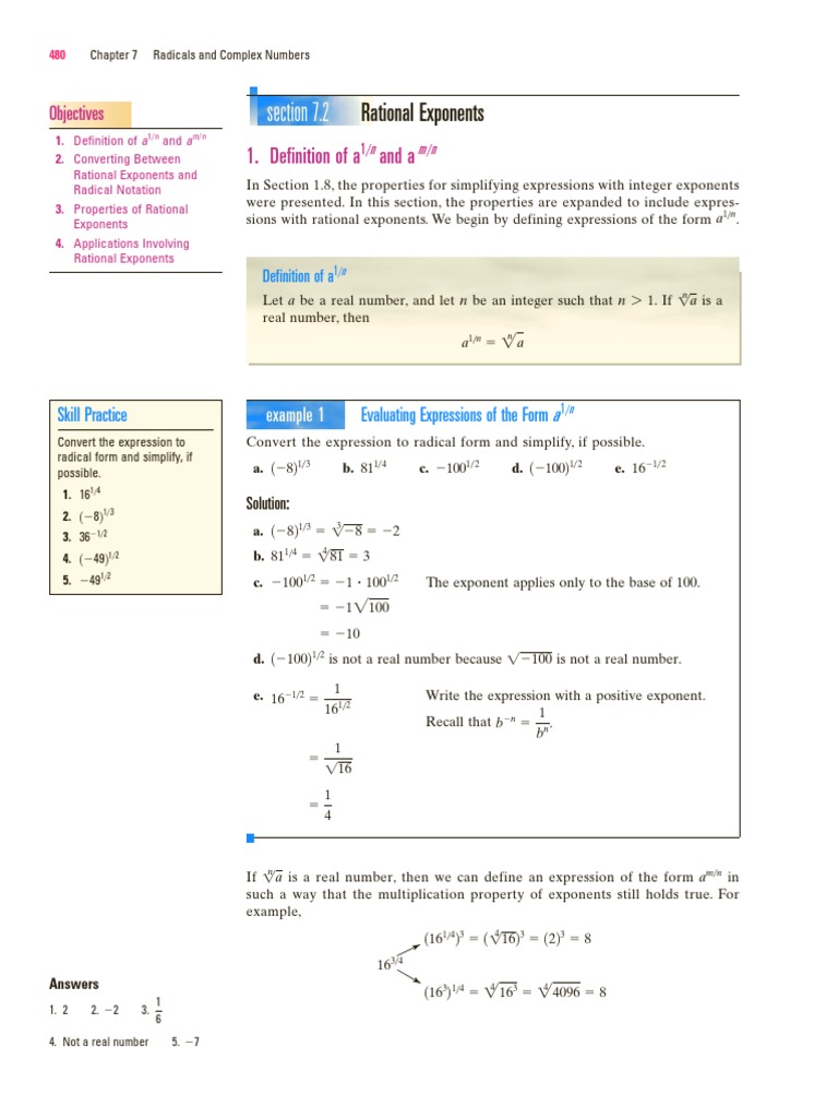 Rational Indices | Exponentiation | Real Number