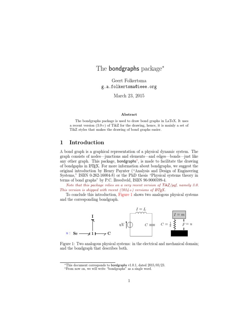 Bond Graphs | PDF | Computing And Information Technology | Teaching ...