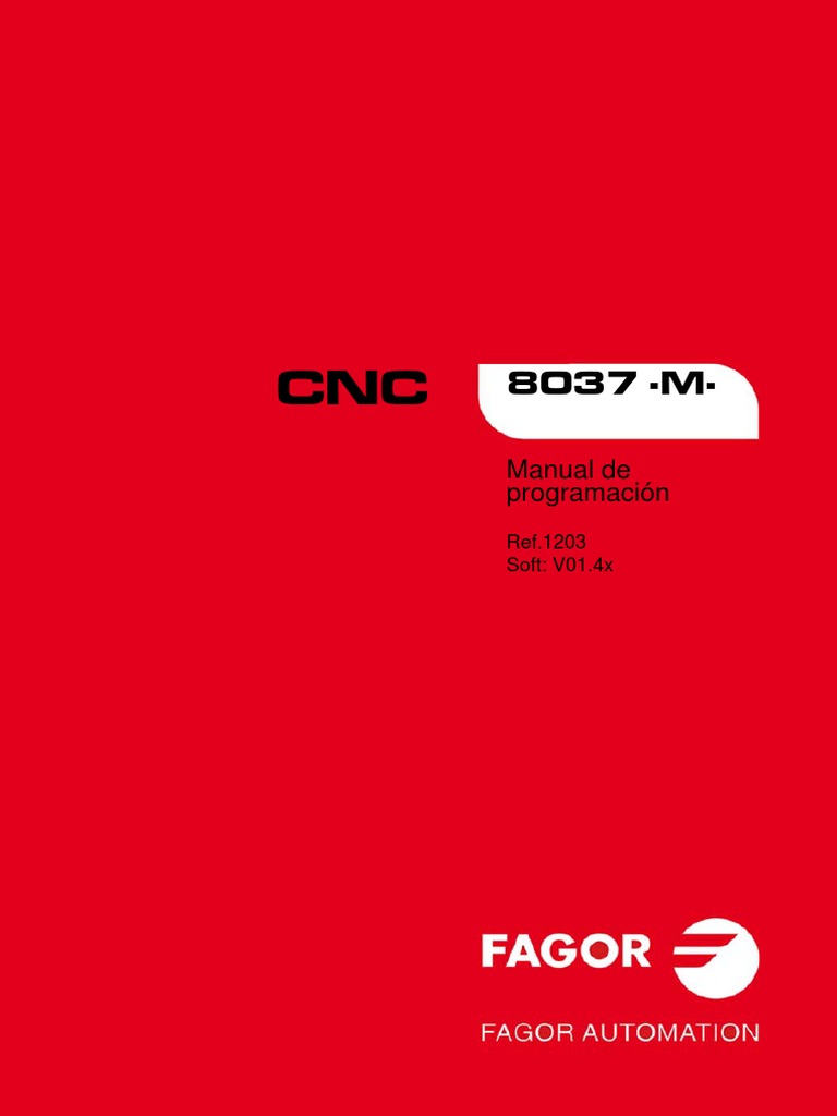 Fagor CNC 8037 Programming Manual Spanish (2) | Software | Relé