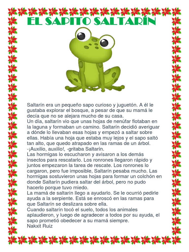 El Sapito Saltarín1 Pdf