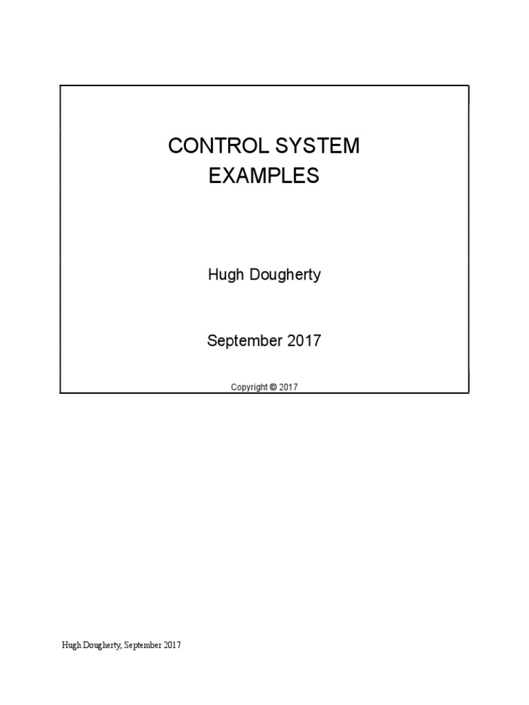 Control System Examples - CH 1 - 7 - Sept 2017 | PDF | Control Theory ...
