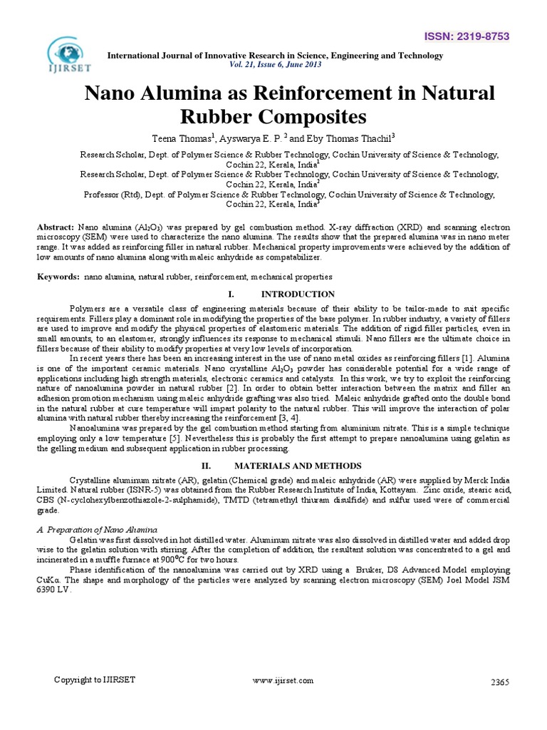 Nano Alumina | PDF | Nanotechnology | Scanning Electron Microscope