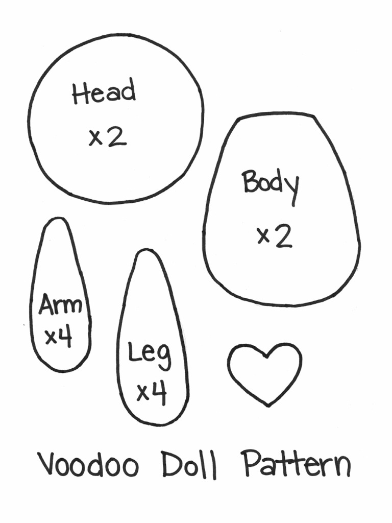 Voodoo Doll Pattern | PDF