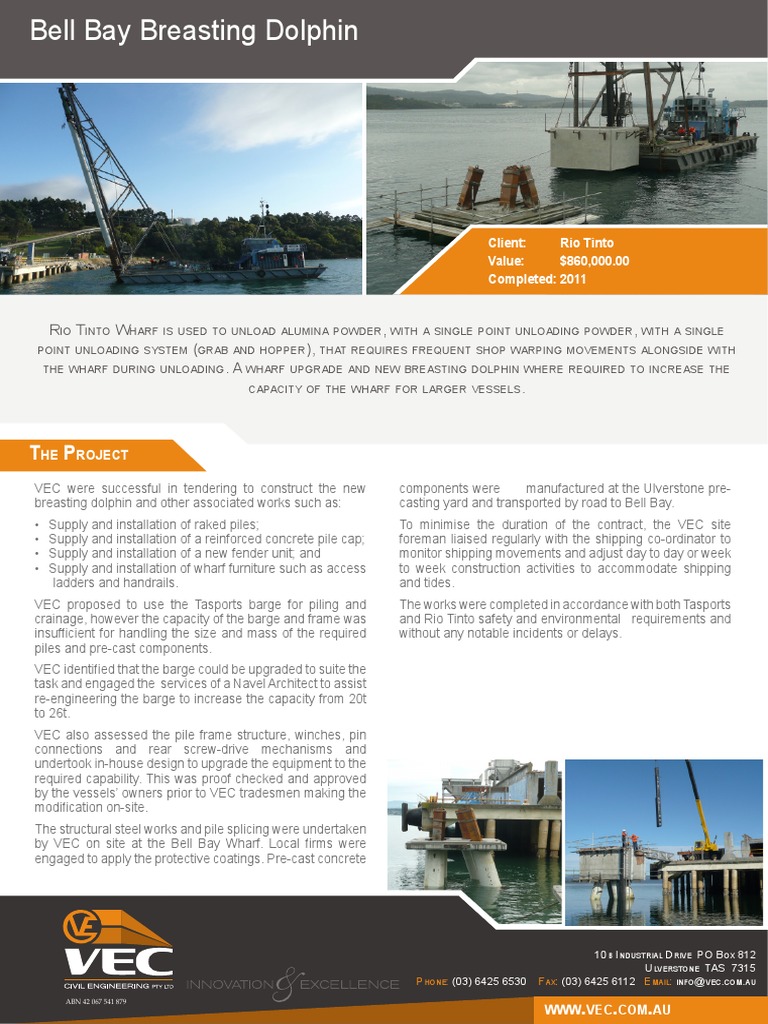 Increasing Capacity and Safety at Rio Tinto Wharf Through Construction ...
