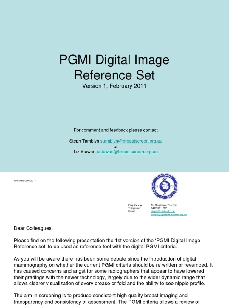 Pgmi PDF | PDF | Medical Imaging | Mammography