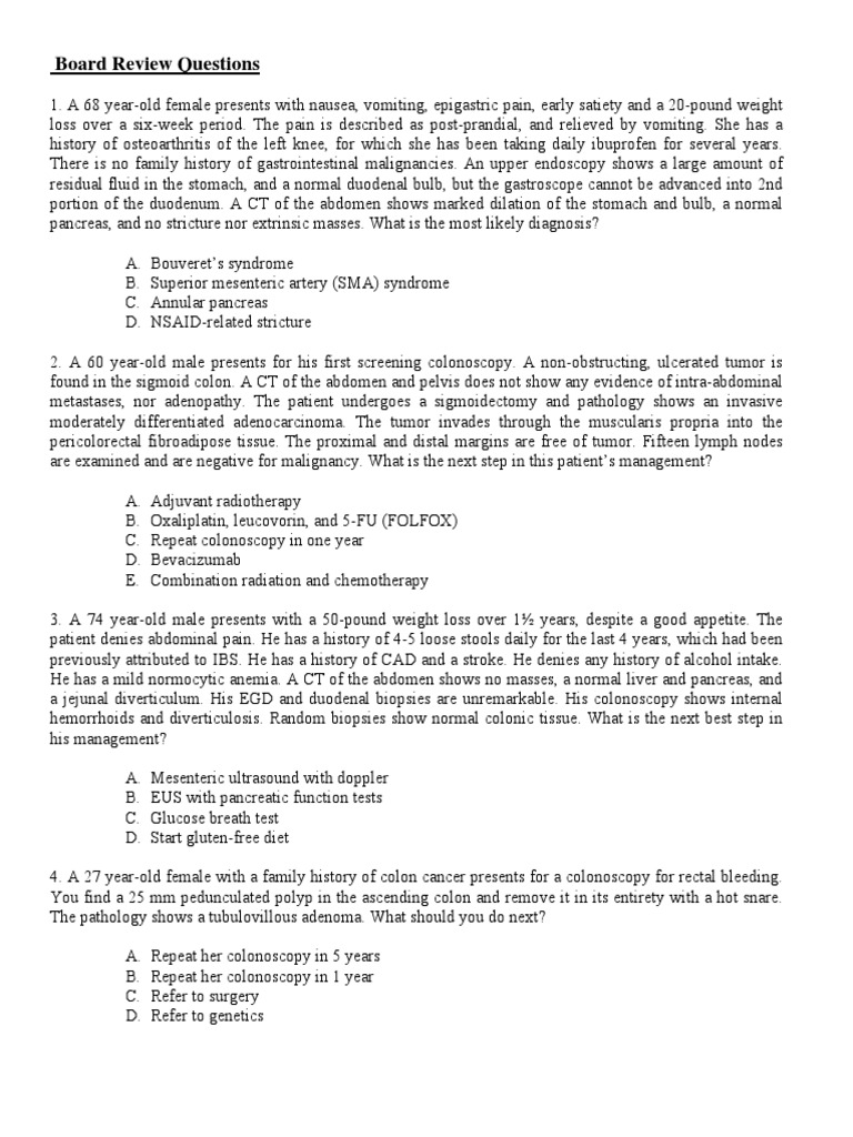 2012 Complete Board Questions PDF | PDF | Hepatitis | Cirrhosis