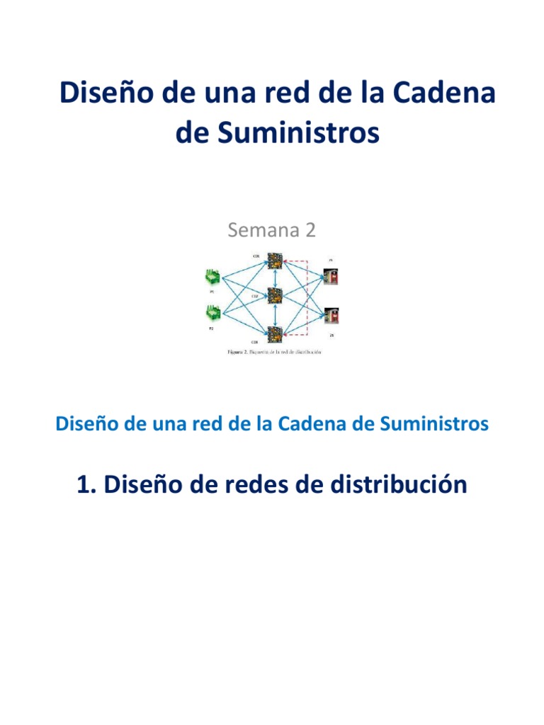 Diseño de Una Red de La Cadena de | PDF | Distribución (comercial) | Dell