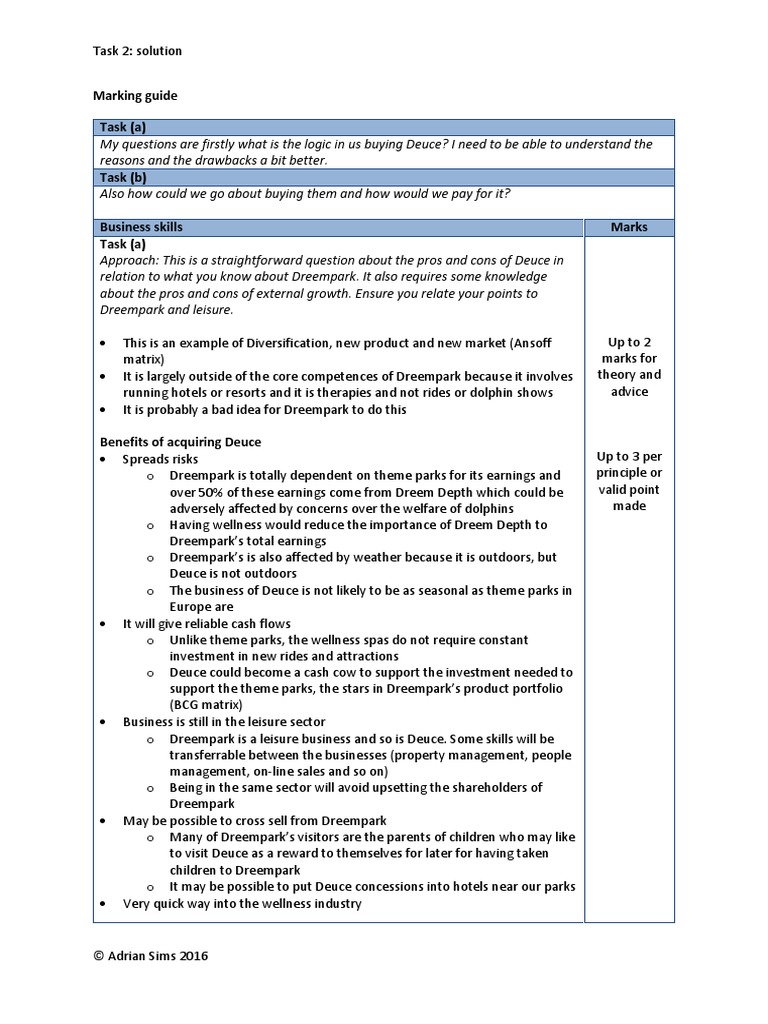 Task 2 Solution | PDF | Mergers And Acquisitions | Negotiation